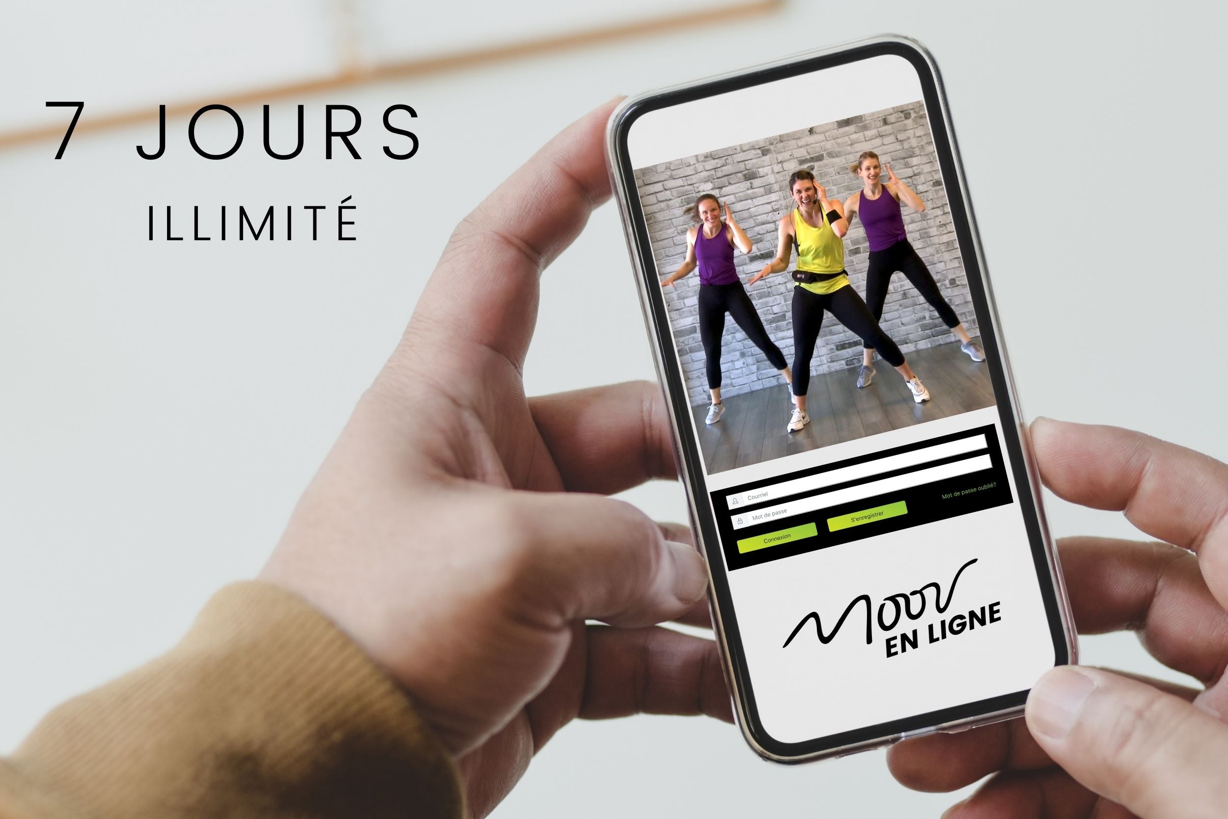 Accès 7 jours⎮Plateforme d'entraînement Moov en ligne⎮Studio Moov